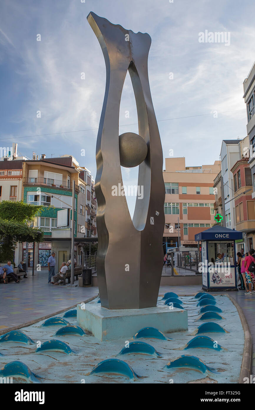 Metal sculpture, Spain Stock Photo - Alamy
