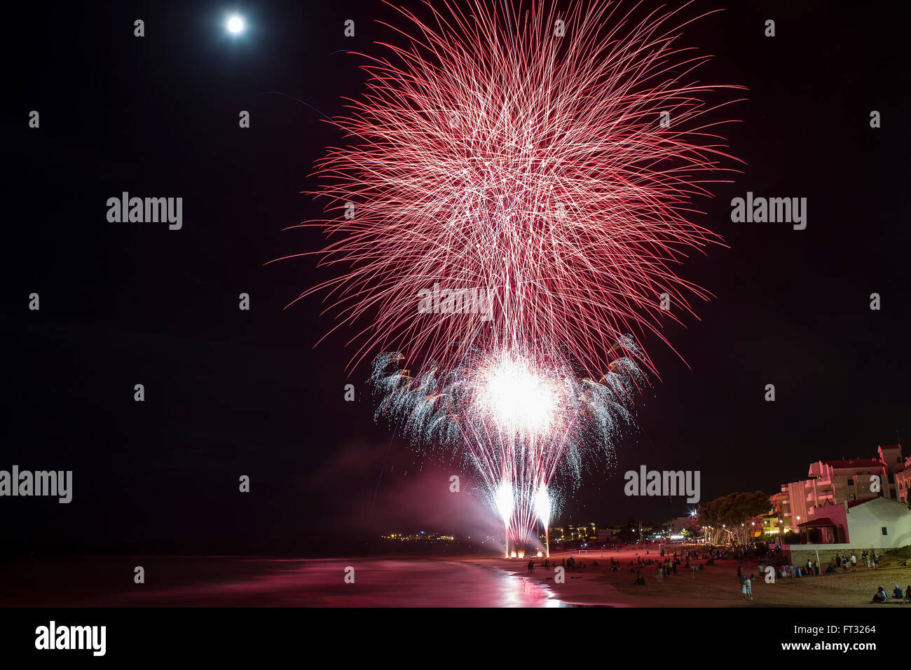 Double firework hi-res stock photography and images - Alamy