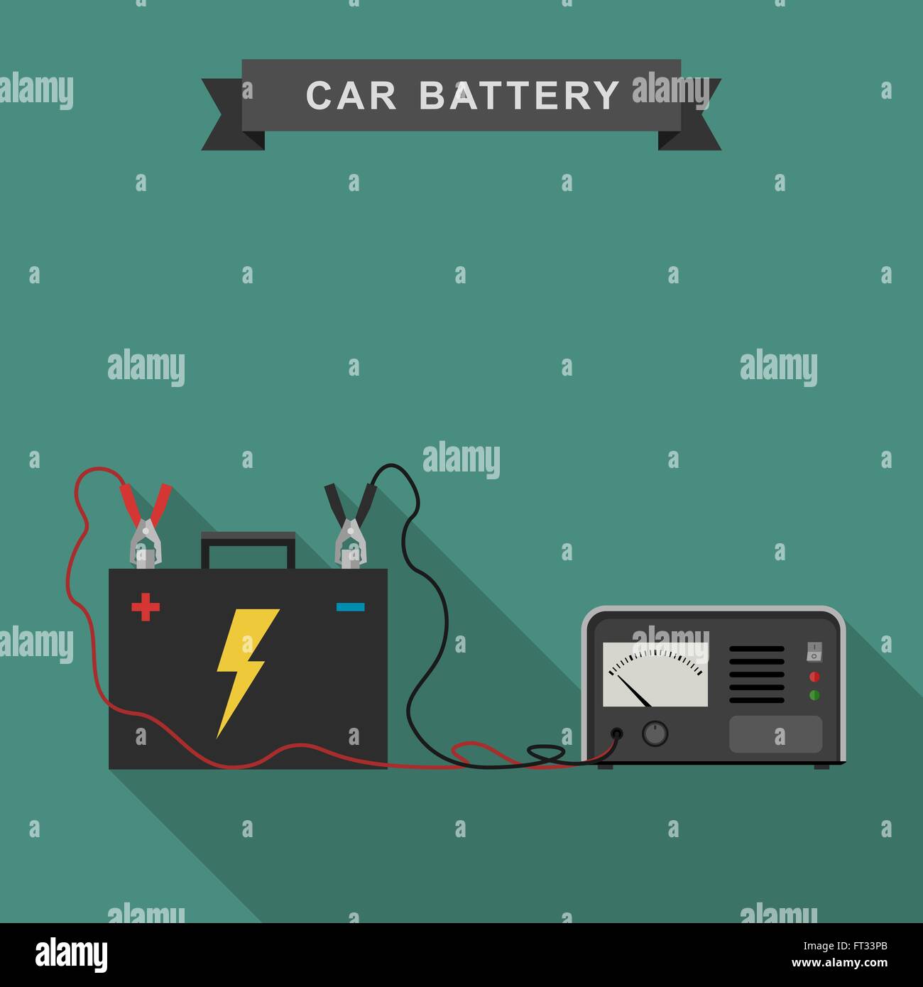 Car battery illustration Stock Vector Image & Art - Alamy