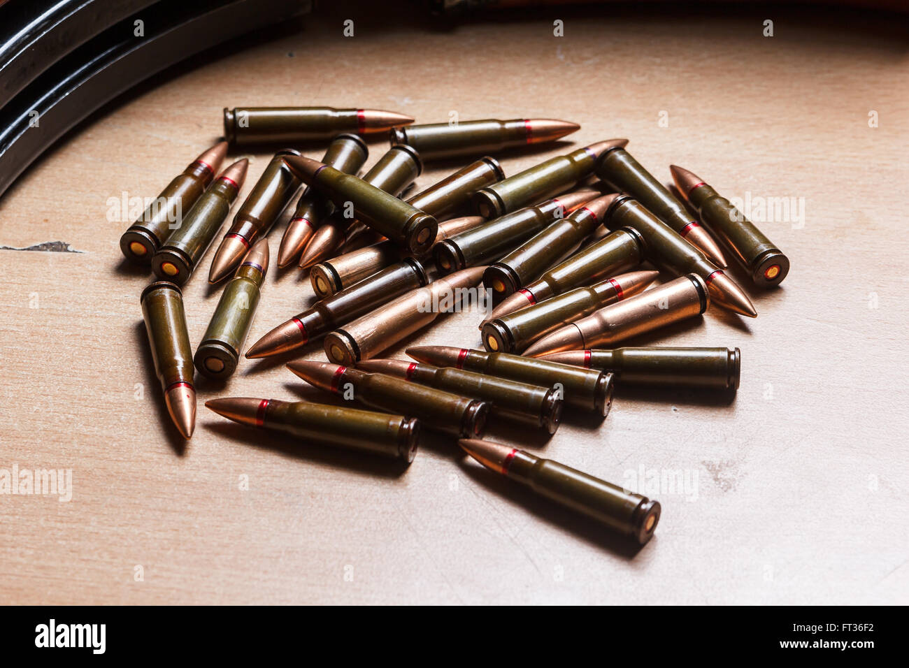 ammo for machine guns with loaded magazines Stock Photo - Alamy