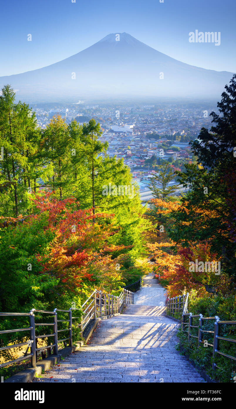 Stairway to Mt. Fuji Fujiyoshida, Japan Stock Photo - Alamy