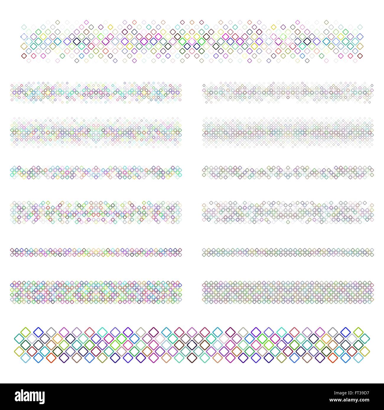 Design elements - multicolor divider line set Stock Vector Image & Art ...