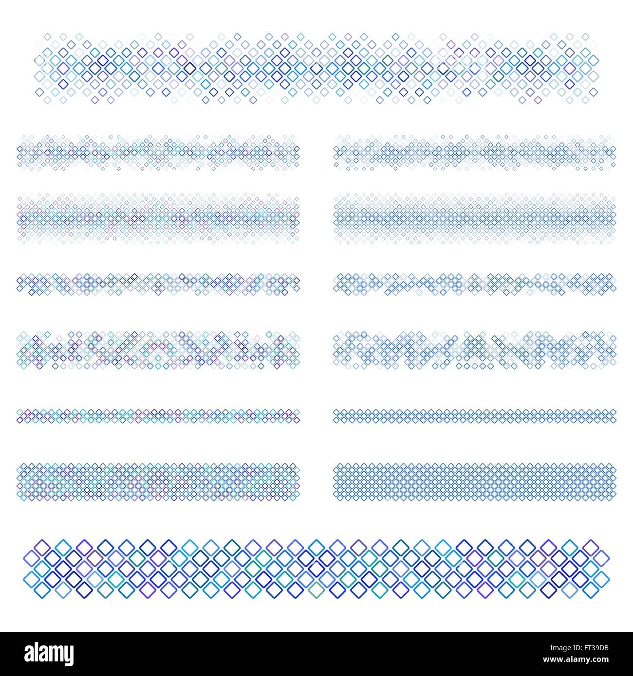 Design elements - blue divider line set Stock Vector Image & Art - Alamy