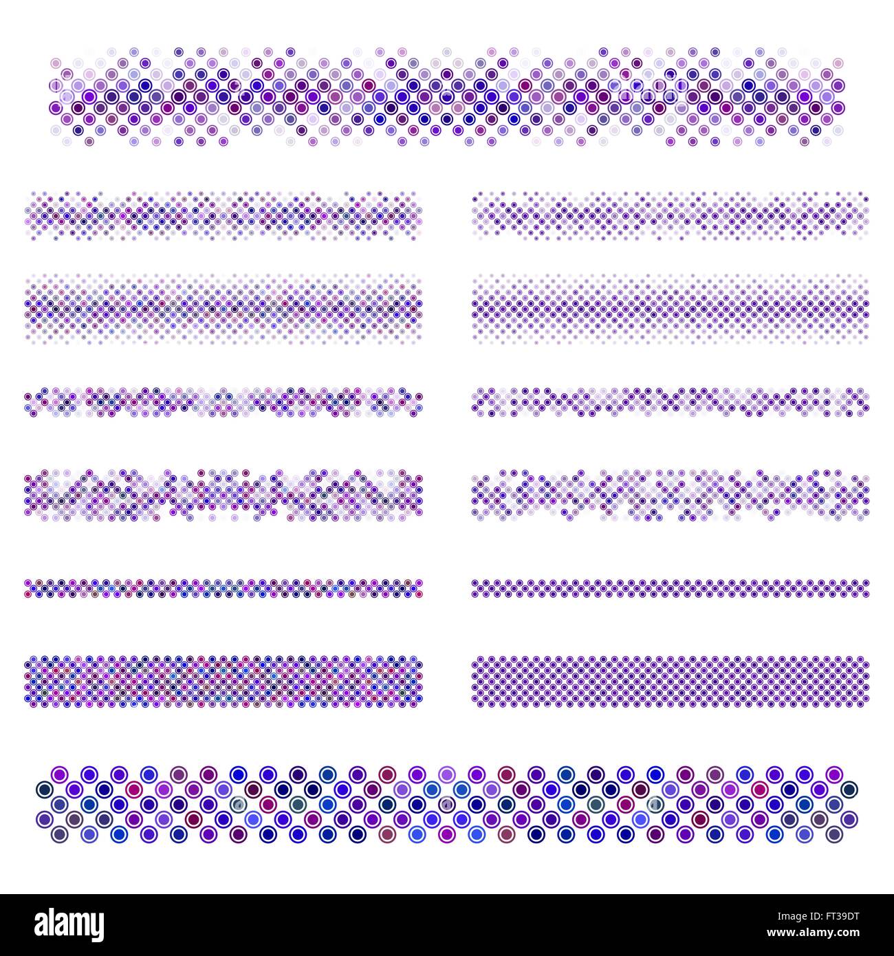 Graphic design elements - purple divider line set Stock Vector Image ...