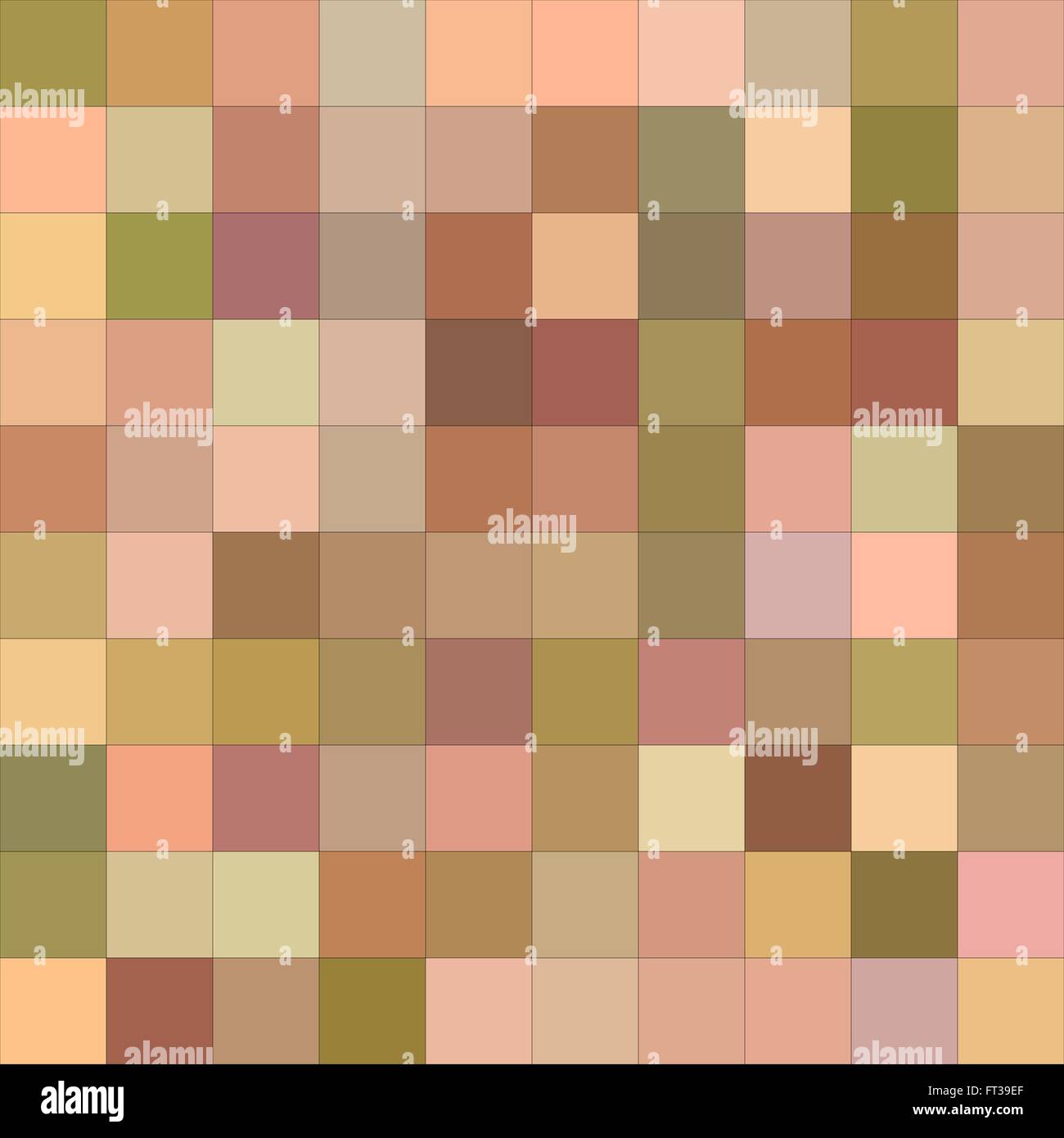 Pastel brown color square mosaic background Stock Vector Image & Art ...