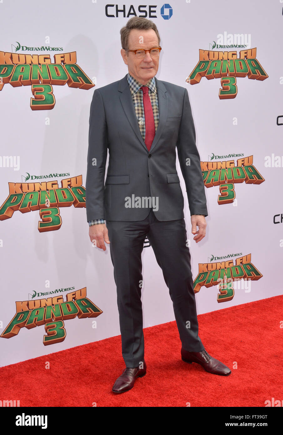 Bryan cranston kung fu panda 3 world premiere hi-res stock photography ...