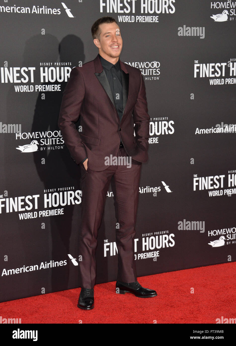 LOS ANGELES, CA - JANUARY 25, 2016: Actor Beau Knapp at the premiere of ...