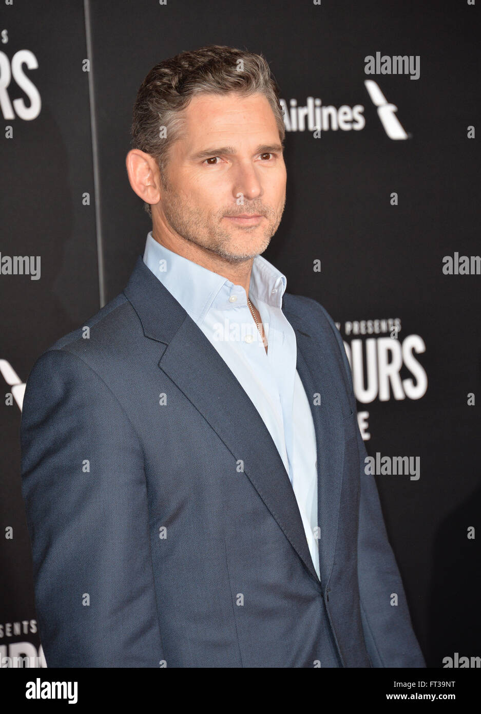 LOS ANGELES, CA - JANUARY 25, 2016: Actor Eric Bana at the premiere of ...