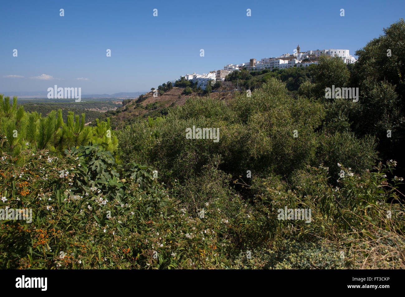 Spanish town on the hillside hi-res stock photography and images - Alamy