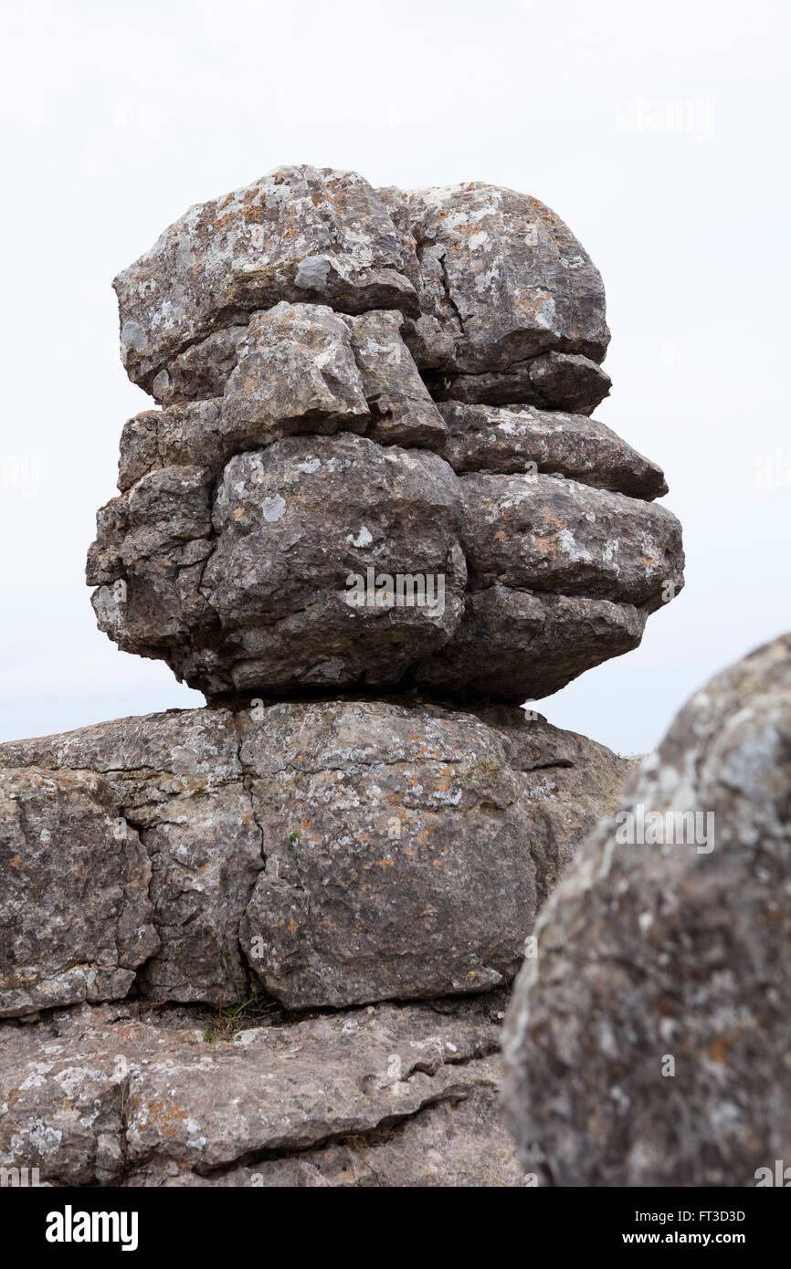 Limestone rocky outcrop in near hi-res stock photography and images - Alamy