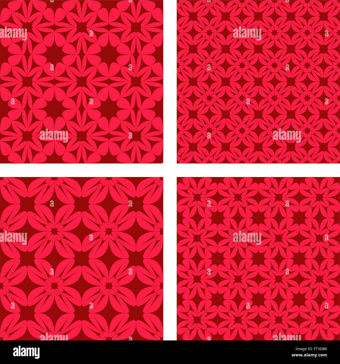 Red seamless pattern background set Stock Vector Image & Art - Alamy