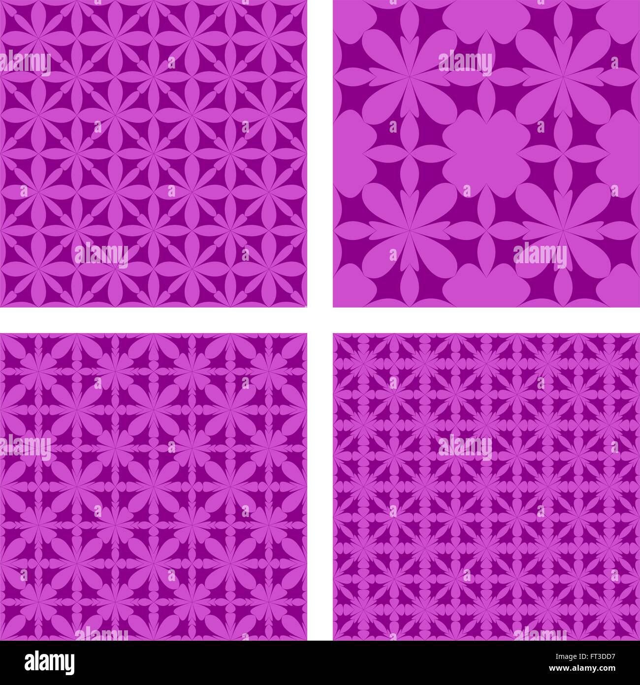 Purple seamless pattern background set Stock Vector Image & Art - Alamy