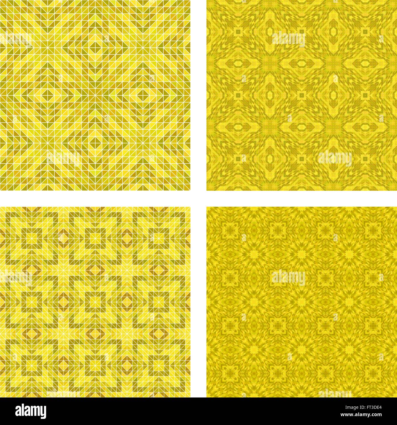 Yellow colorful seamless mosaic pattern set Stock Vector Image & Art ... Yellow colorful seamless mosaic pattern set Stock Vector Image & Art ...