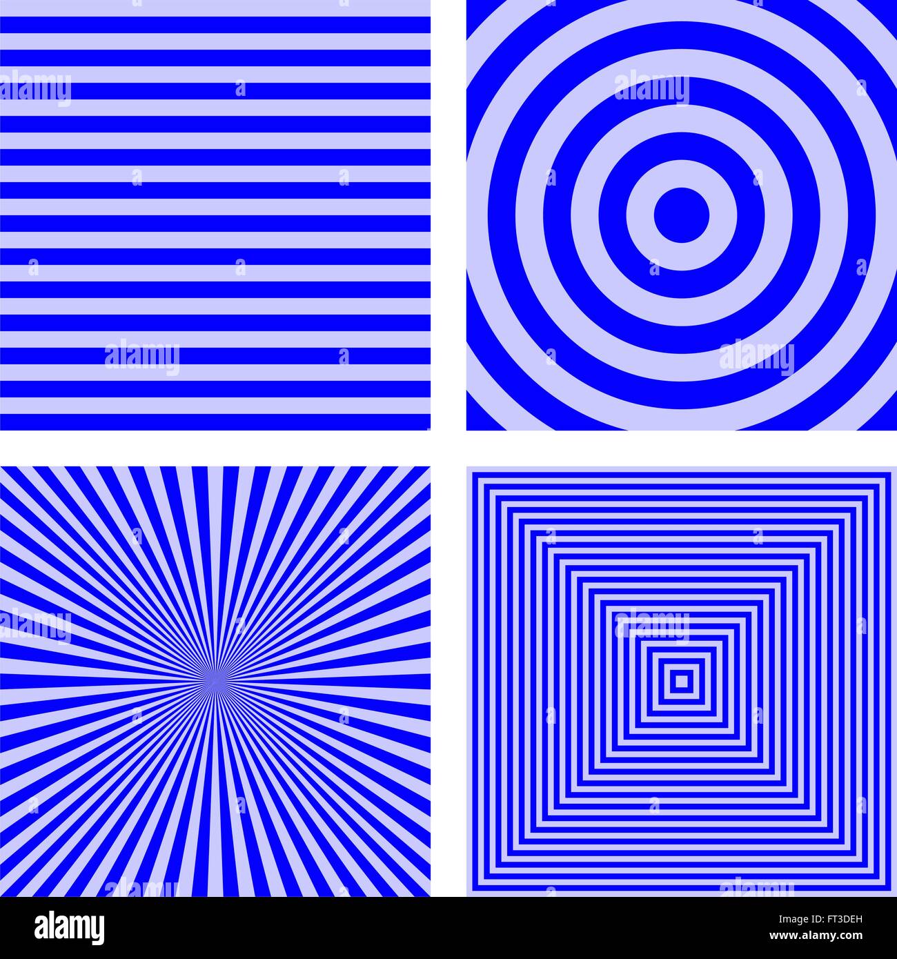 Simple blue striped pattern background set Stock Vector Image & Art - Alamy