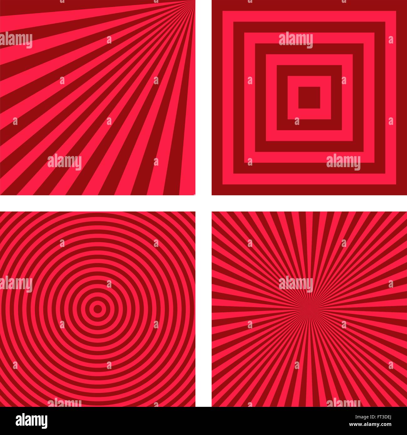 Red simple striped pattern set Stock Vector Image & Art - Alamy