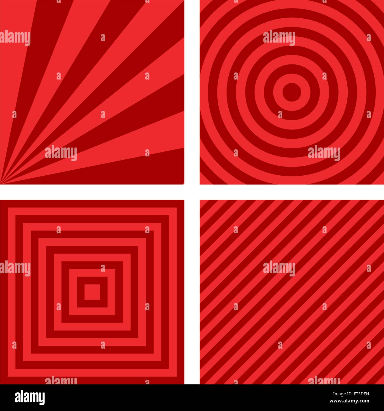 Simple red striped pattern background set Stock Vector Image & Art - Alamy