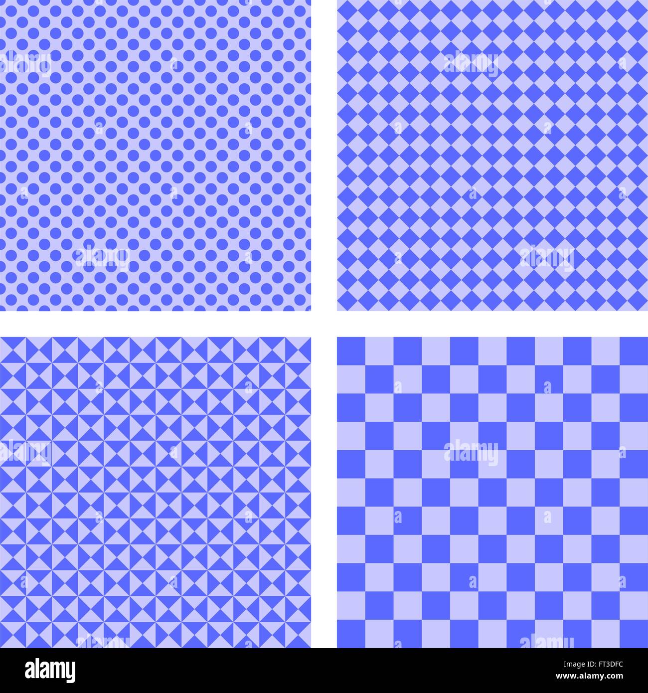 Blue simple pattern set Stock Vector Image & Art - Alamy