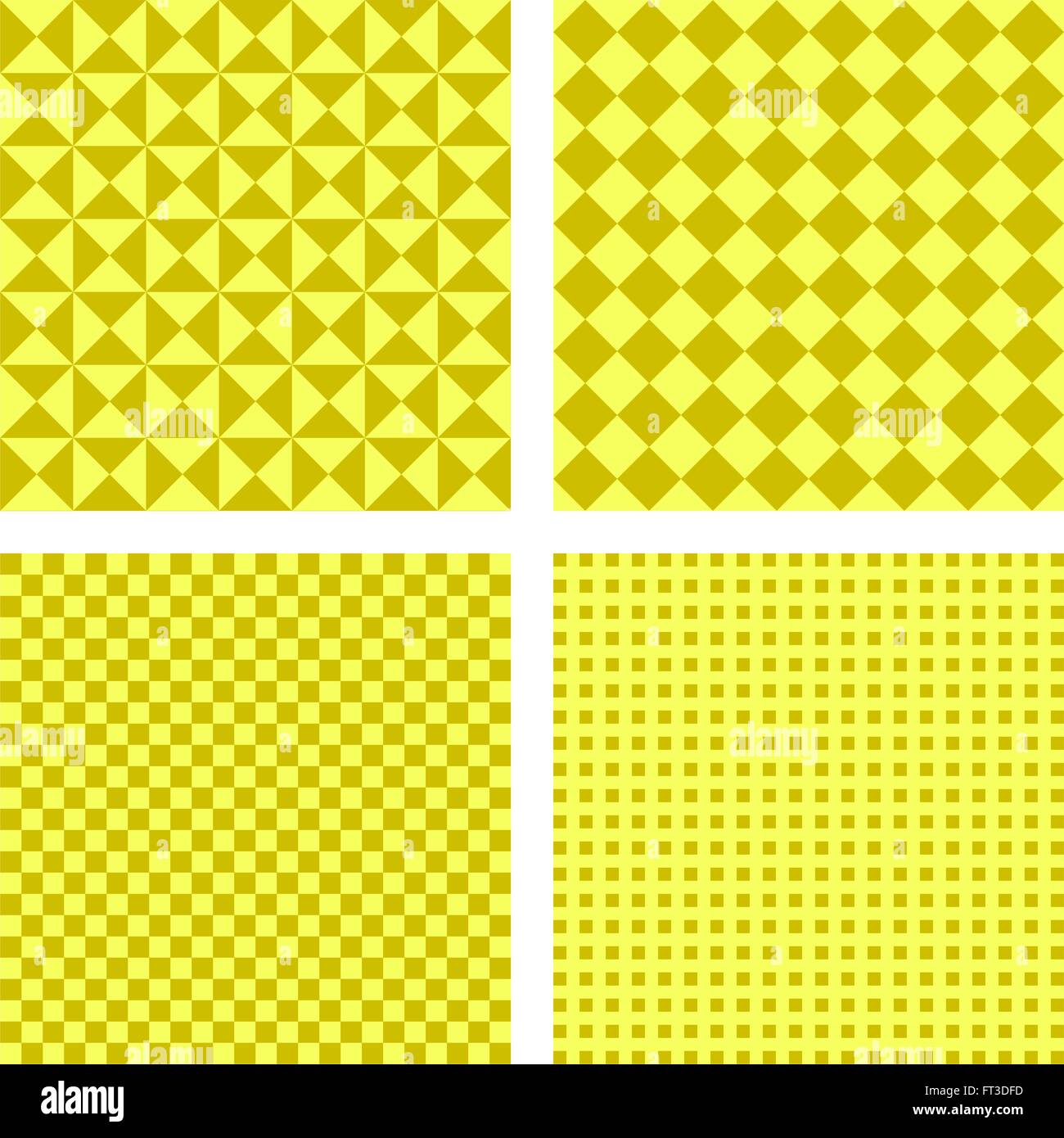 Simple yellow pattern background set Stock Vector Image & Art - Alamy