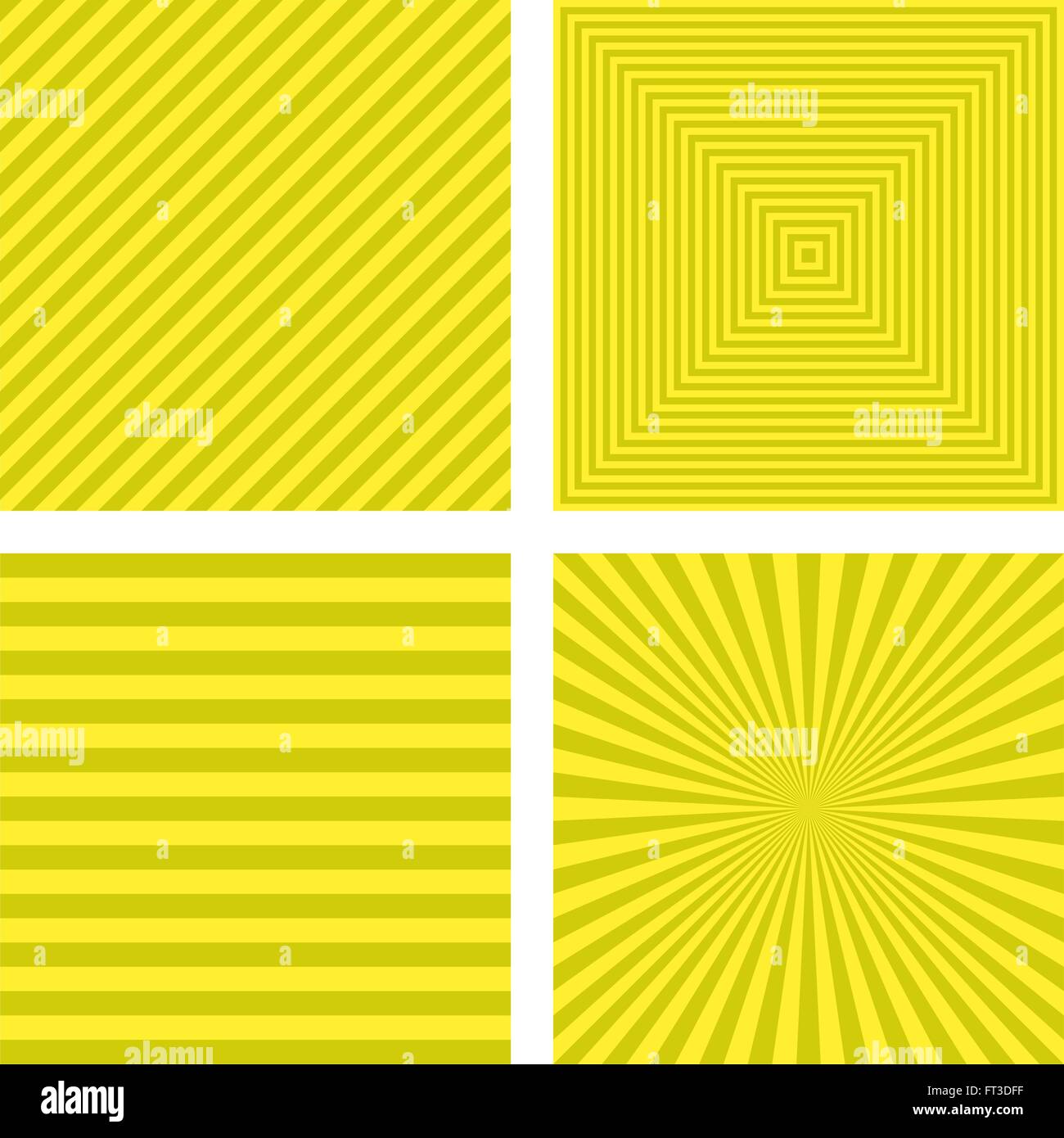 Simple yellow striped pattern background set Stock Vector Image & Art ...
