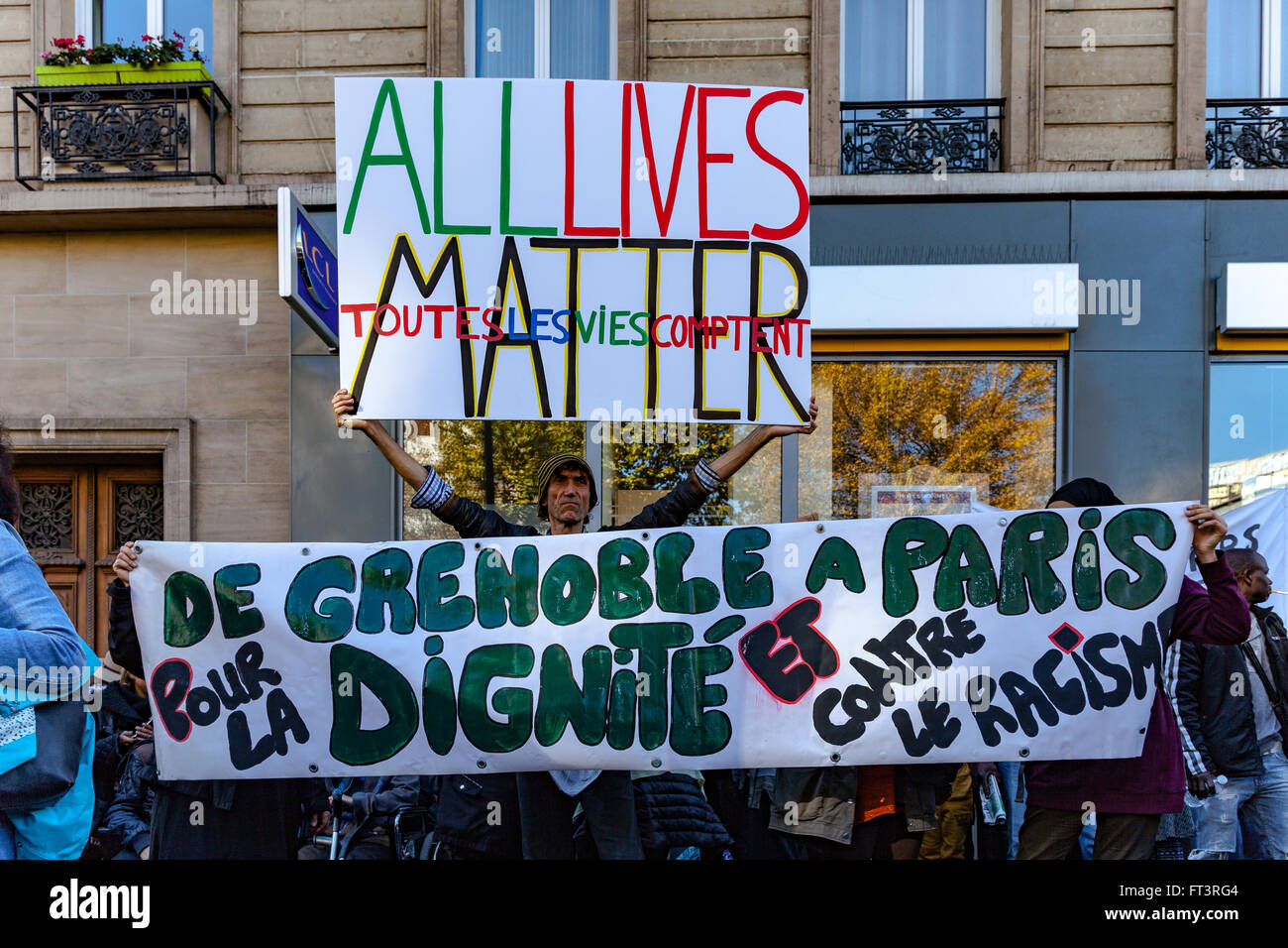 March against racism in France Stock Photo - Alamy
