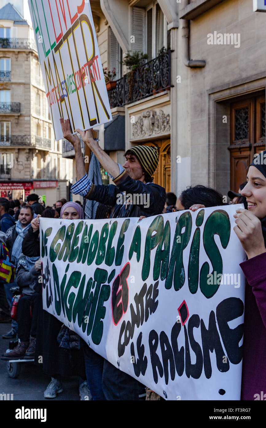 March against racism in France Stock Photo - Alamy