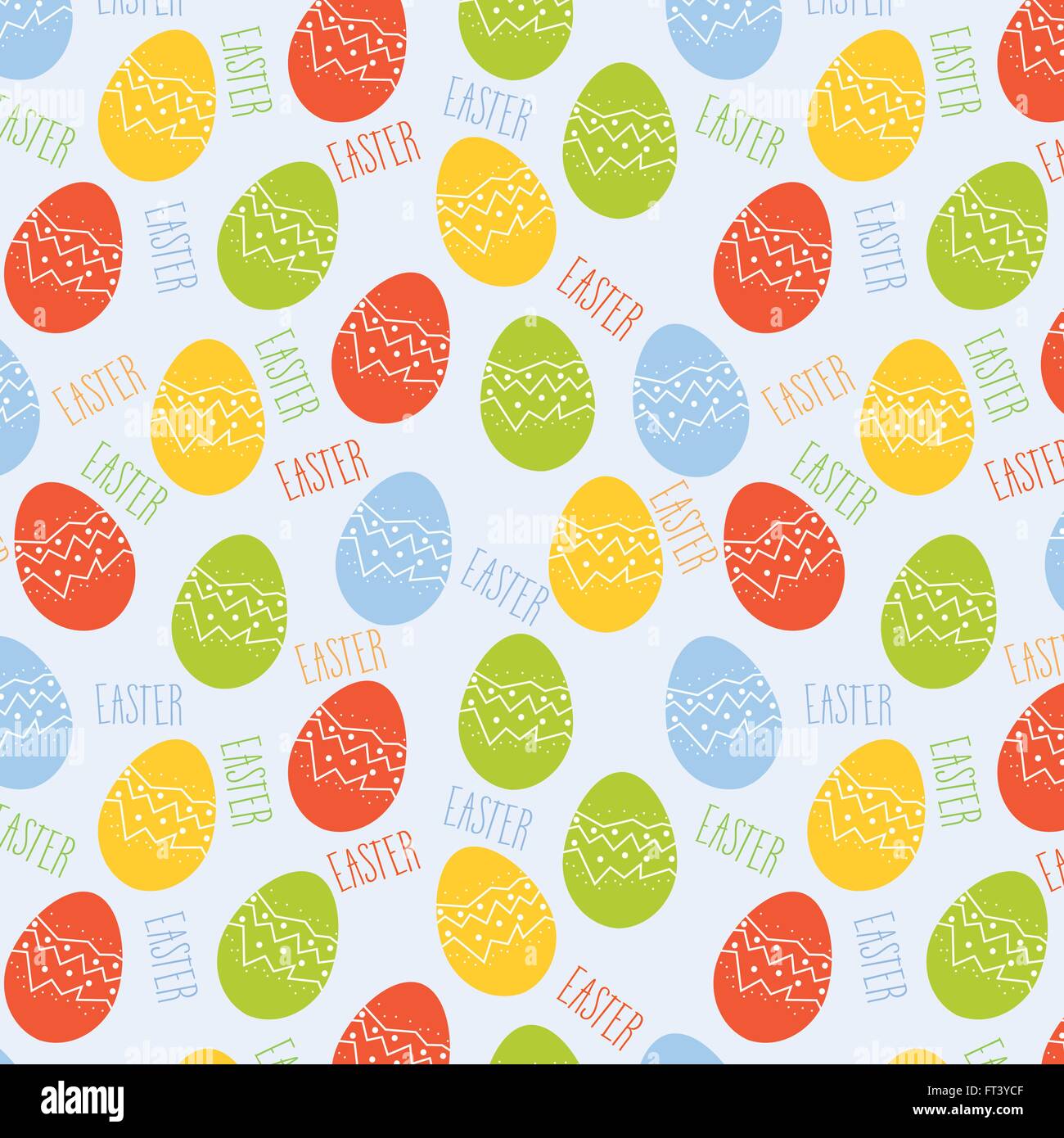 Cute vector Easter seamless pattern. For greeting cards, brochures ...