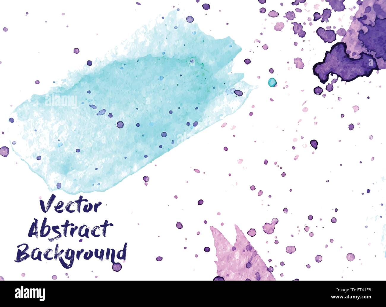 Watercolor vector background. Vector Illustration of an Abstract ...