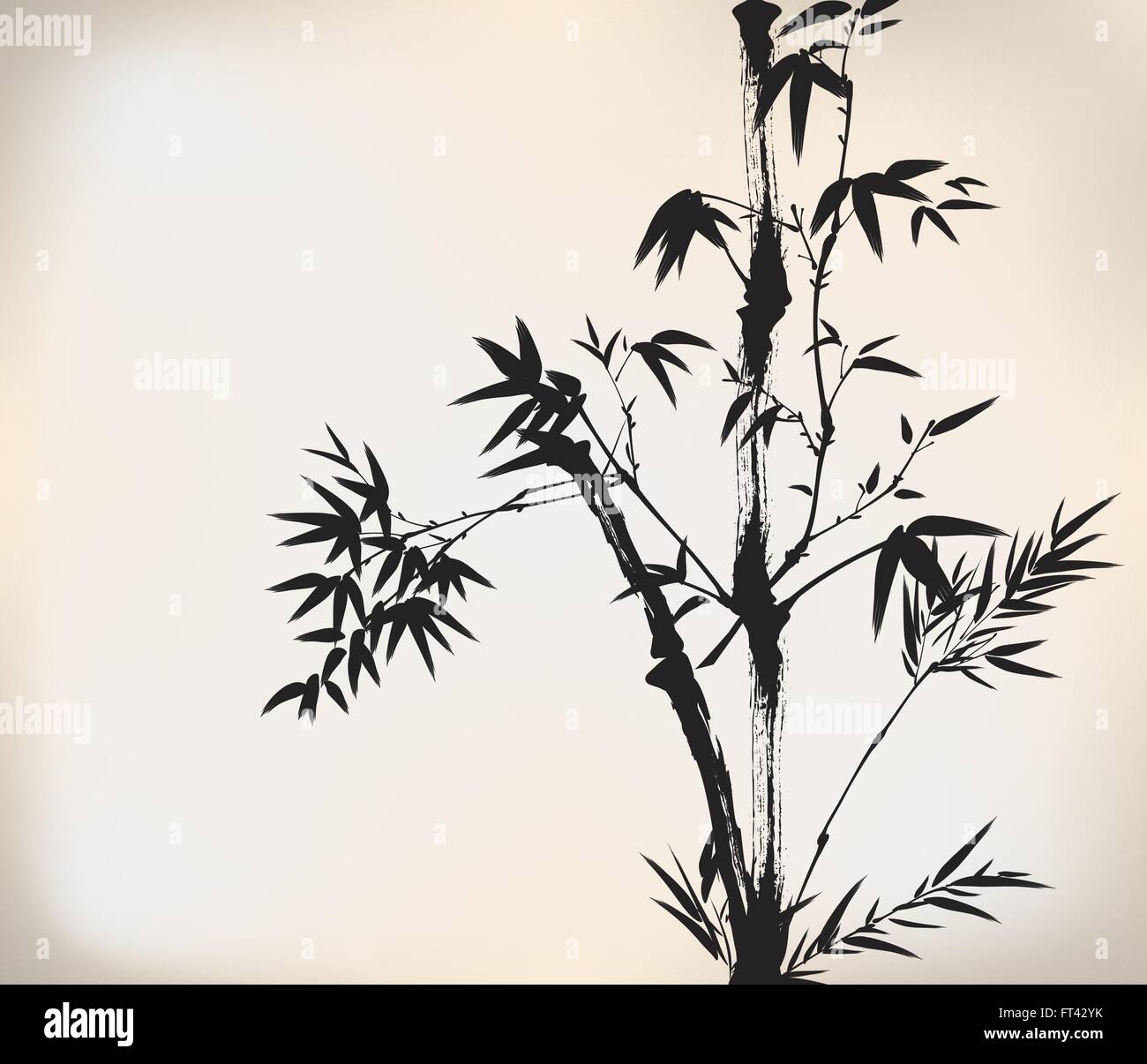 ink painted bamboo Stock Vector Image & Art - Alamy