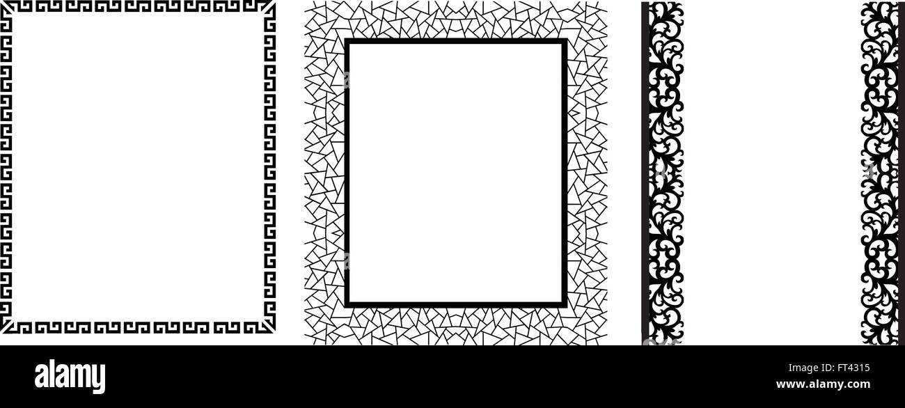 floral frame pattern Stock Vector Image & Art - Alamy