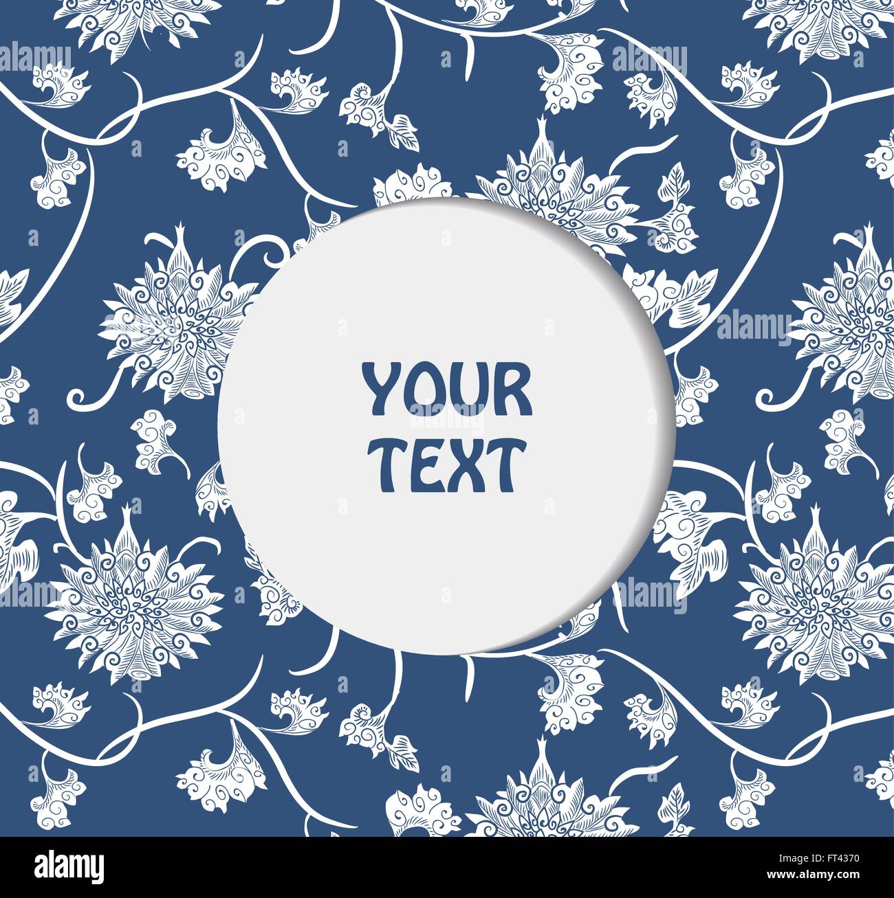 Chinese blue and white porcelain Stock Vector Images - Alamy