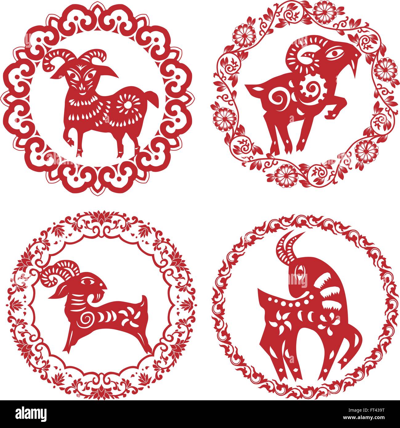 sheep paper cut Stock Vector Image & Art - Alamy