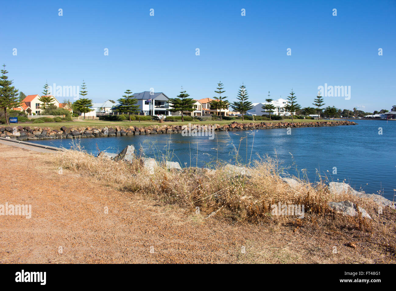 Scenic view of Bunbury City skyline Western Australia looking across ...