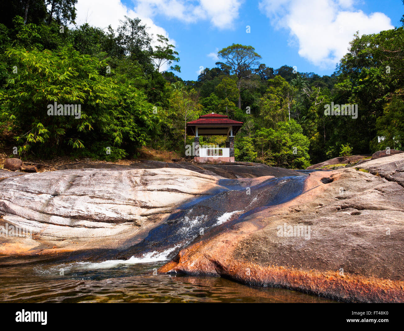 Seven Wells rock pools and waterfall, Langkawi Island, Kedah, Malaysia ...