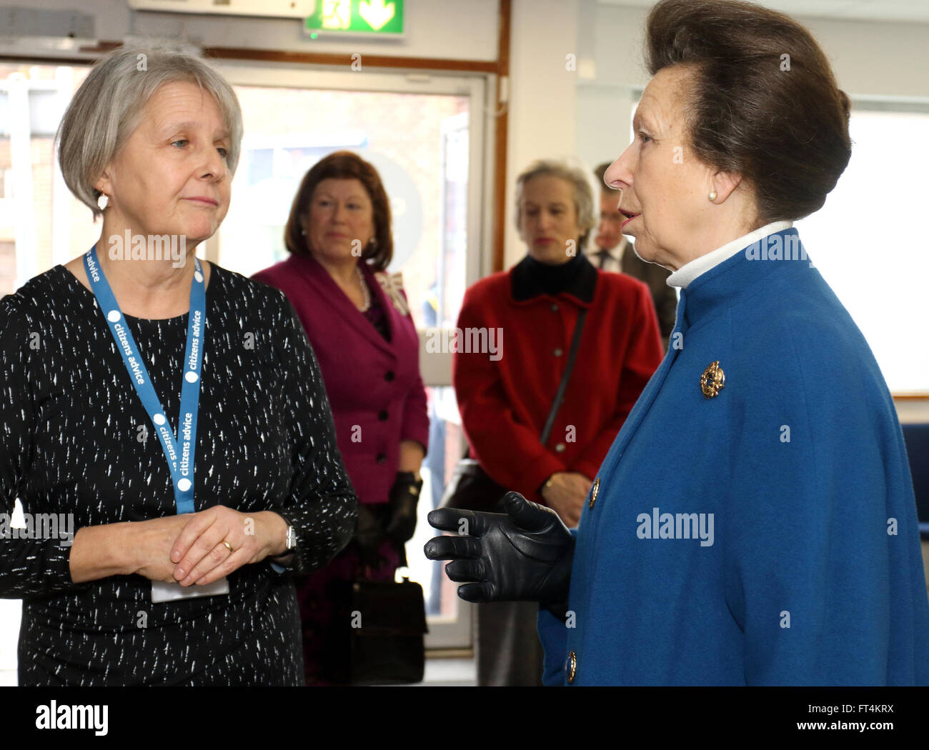 HRH Princess Anne, the Princess Royal visit to Luton, Bedfordshire. As ...