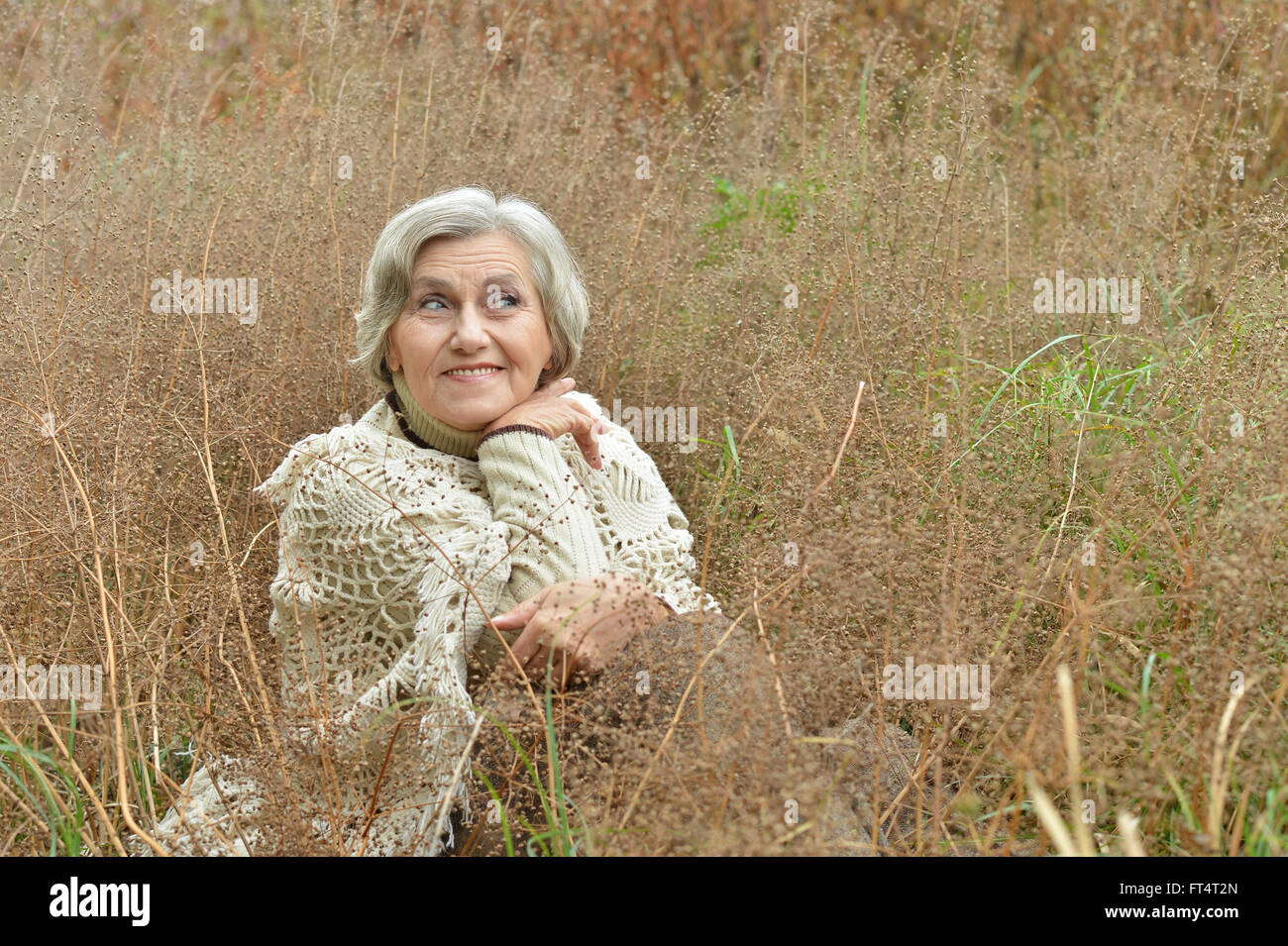 Beautiful old woman Stock Photo - Alamy