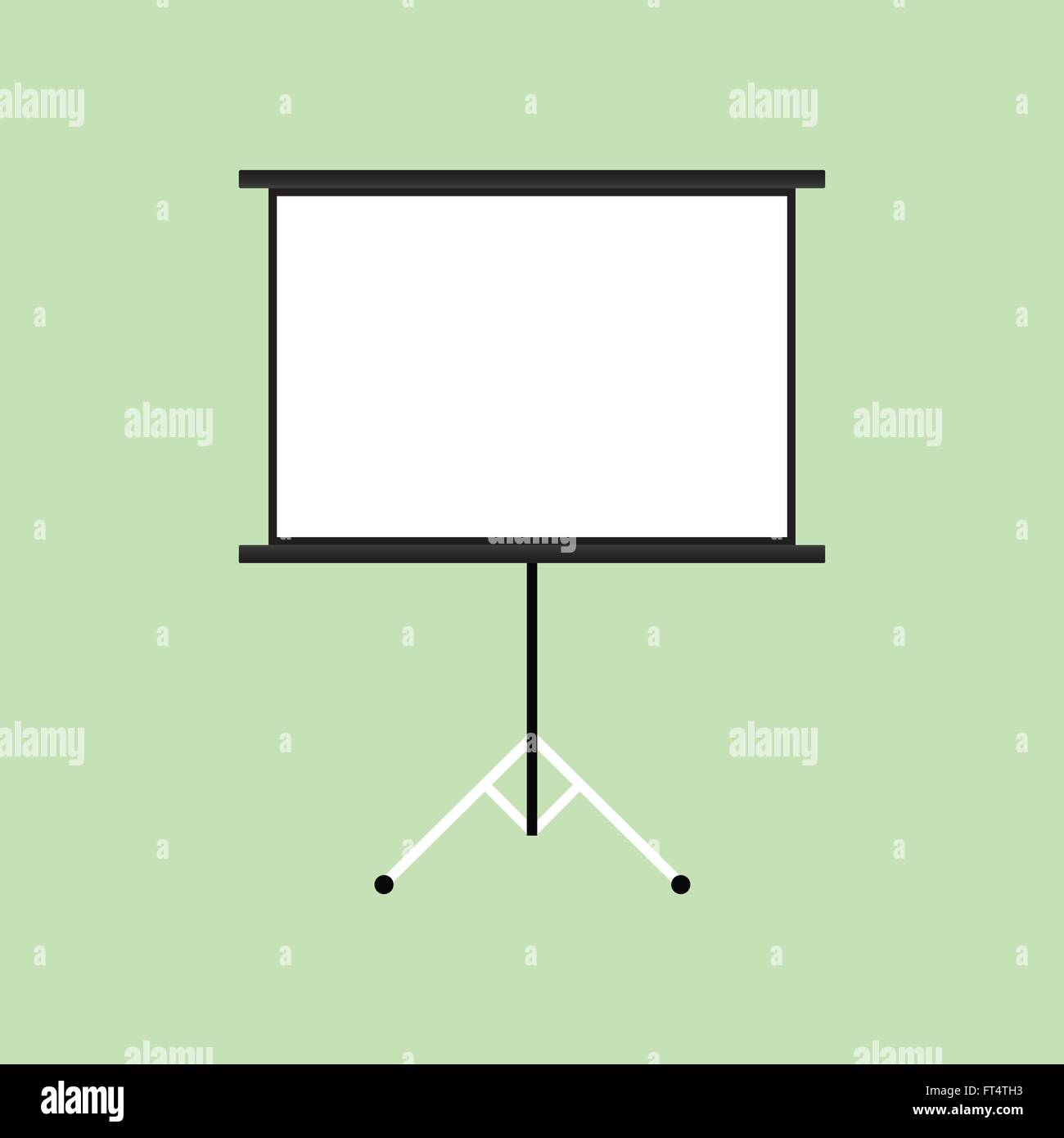presentation board isolated with green background Stock Vector Image ...