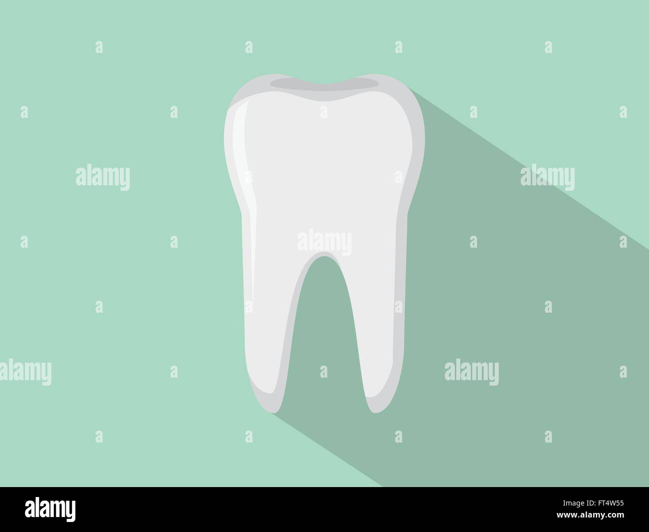 tooth isolated with green background Stock Vector Image & Art - Alamy