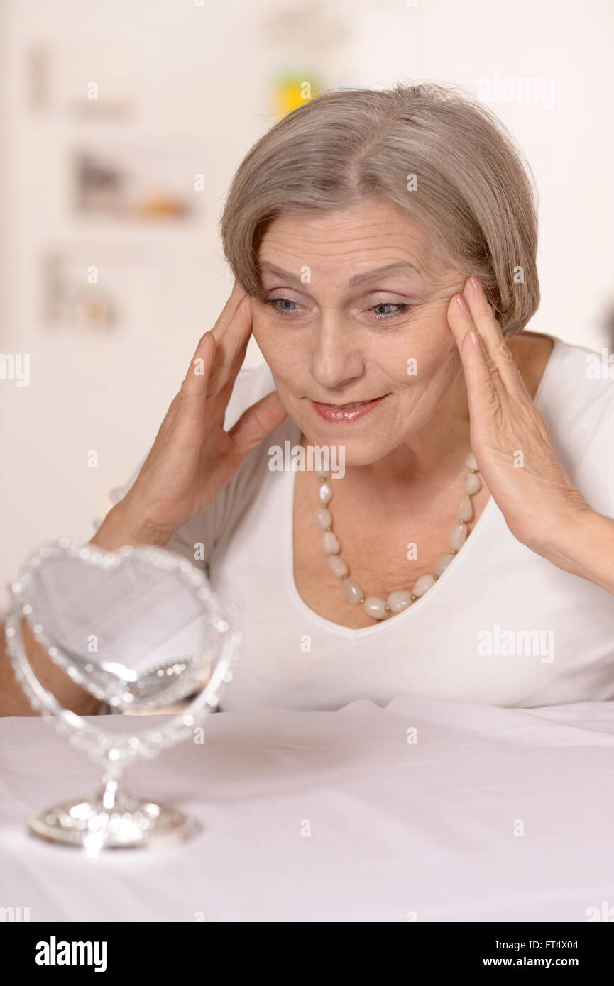 Older woman at home Stock Photo - Alamy