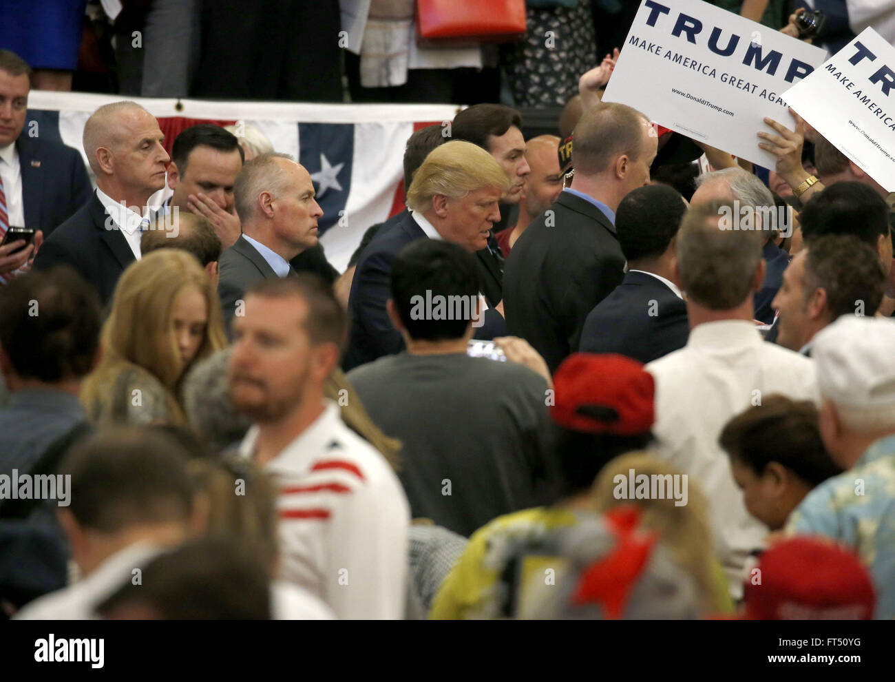 Donald J. Trump holds a President Rally at South Point Arena Featuring ...