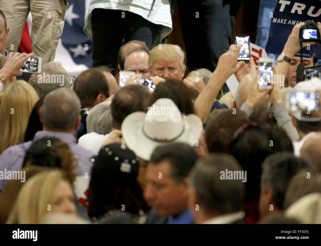 Donald J. Trump holds a President Rally at South Point Arena Featuring ...
