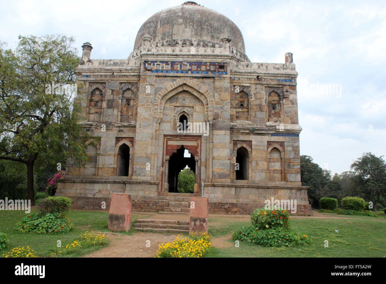 Sheesh Gumbad, Lodhi Gardens, New Delhi, tomb with glazed ceramic tiles ...