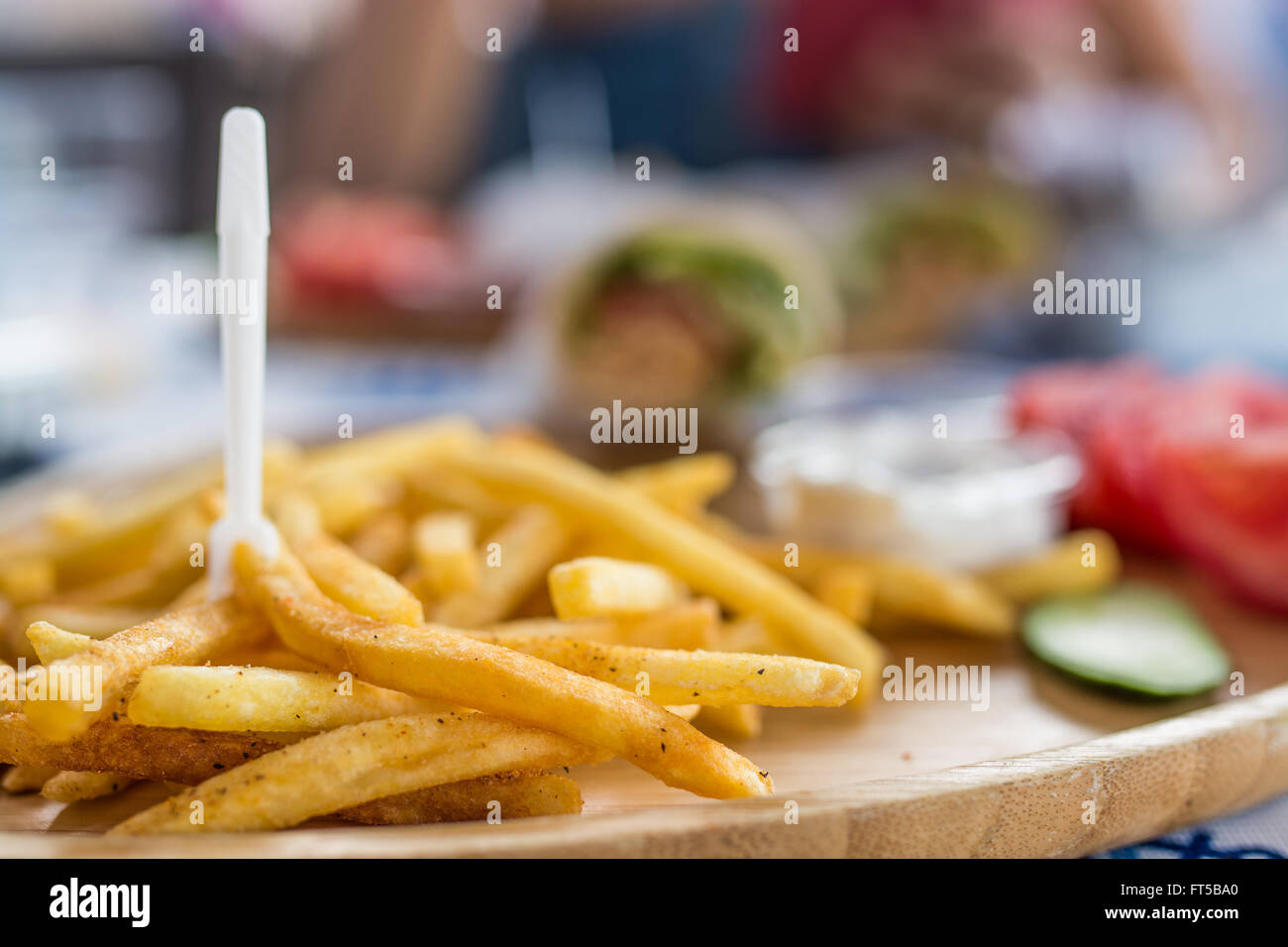 Traditional delicious French fries Stock Photo - Alamy