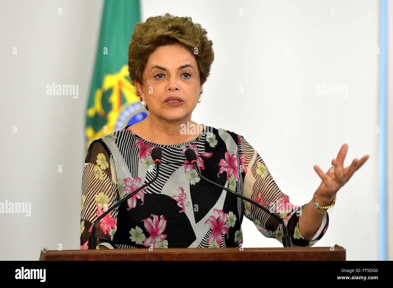 Brazilian President Dilma Rousseff during a Biodiesel event at the ...