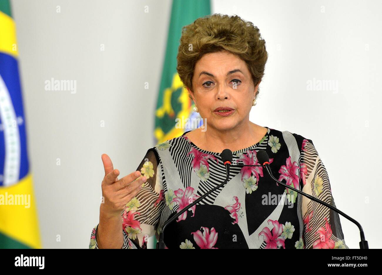 Brazilian President Dilma Rousseff during a Biodiesel event at the ...