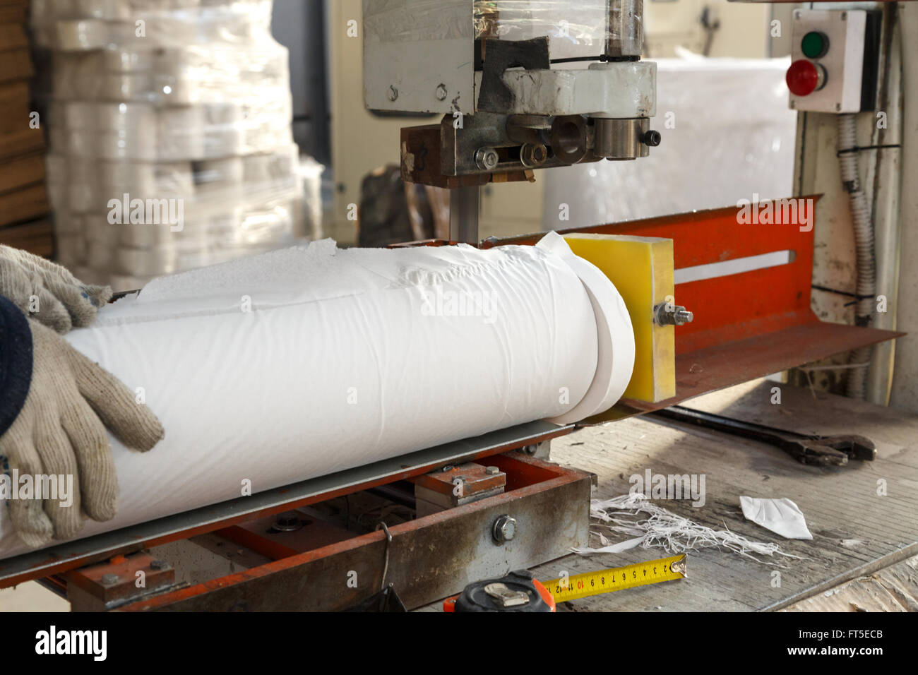 Process of various paper products manufacturing indoors Stock Photo - Alamy