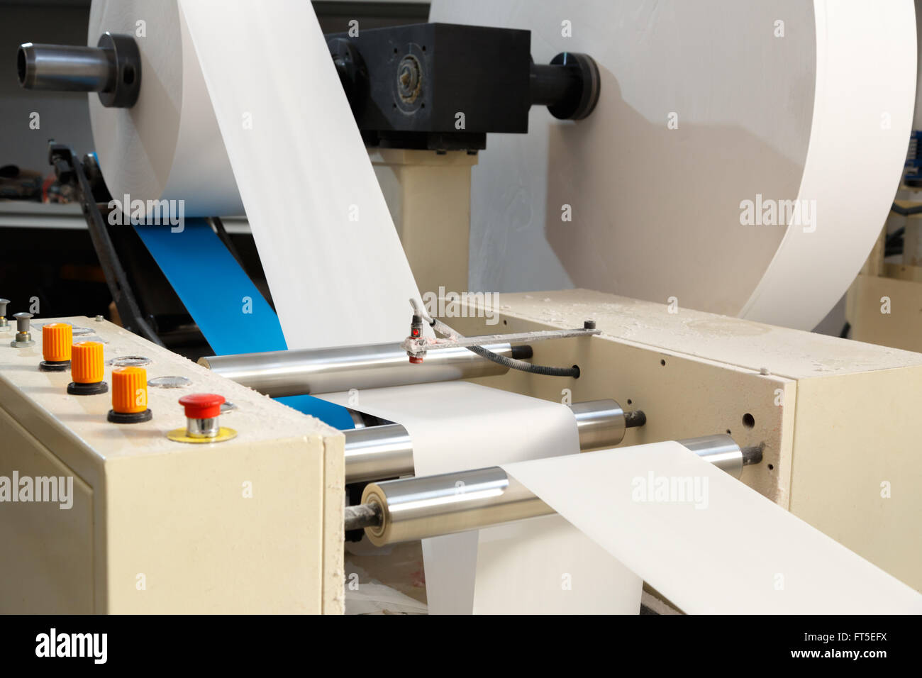 Process of various paper products manufacturing indoors Stock Photo - Alamy