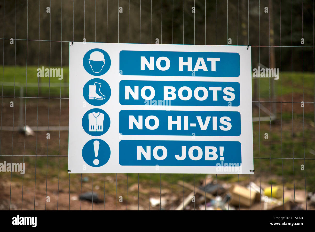 No Safety Boots Sign