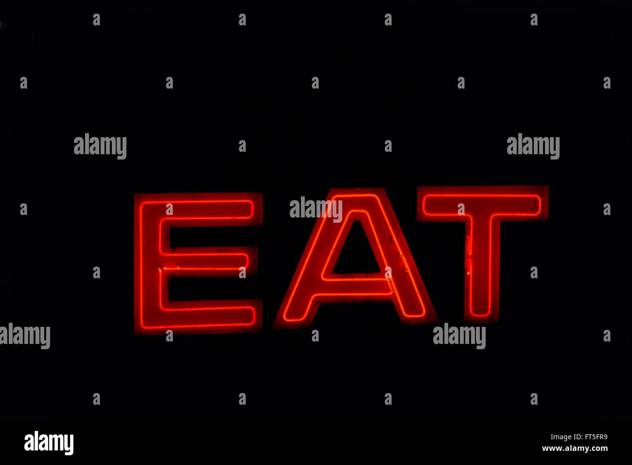 Neon breakfast lunch dinner sign hi-res stock photography and images ...