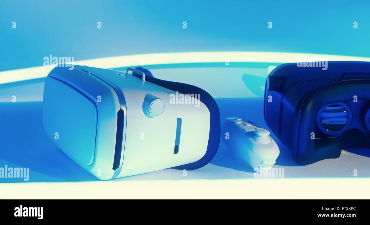 Vr controller neon light hi-res stock photography and images - Alamy