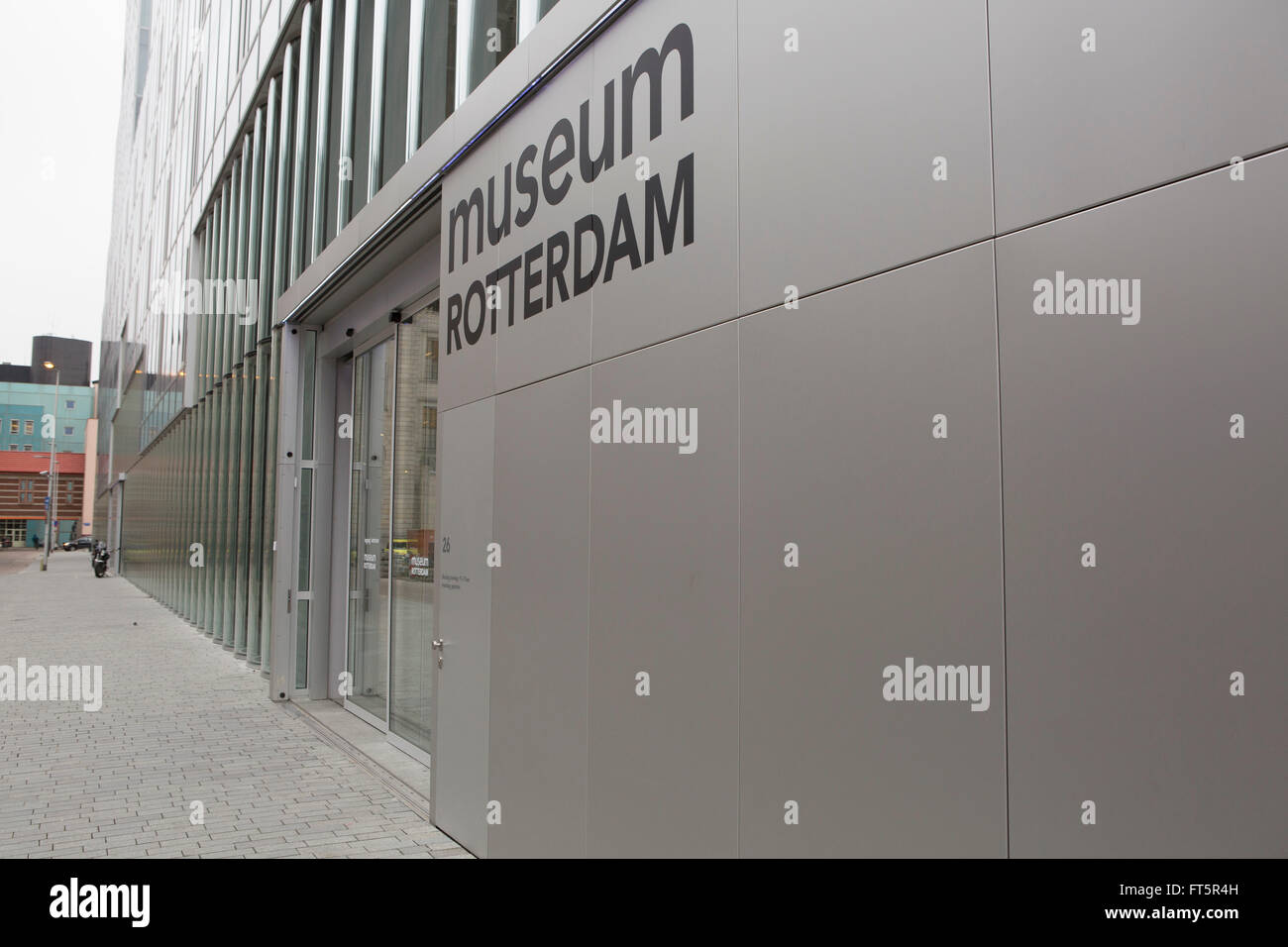The facade of the Museum Rotterdam in Rotterdam, the Netherlands. The ...
